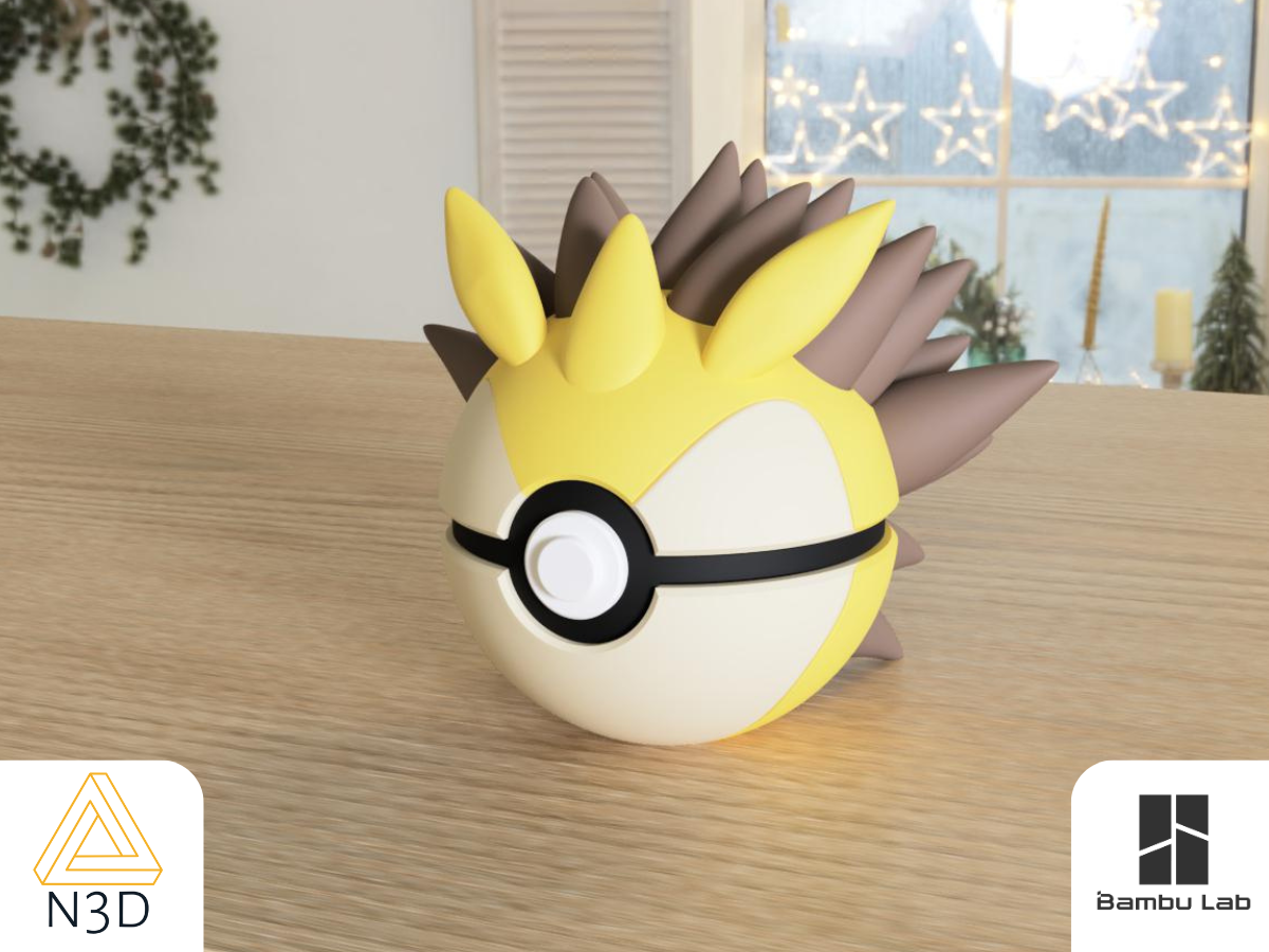 #0028 Sandslash - Pokeball Collectible - 3d Printed Pokemon Decor ...