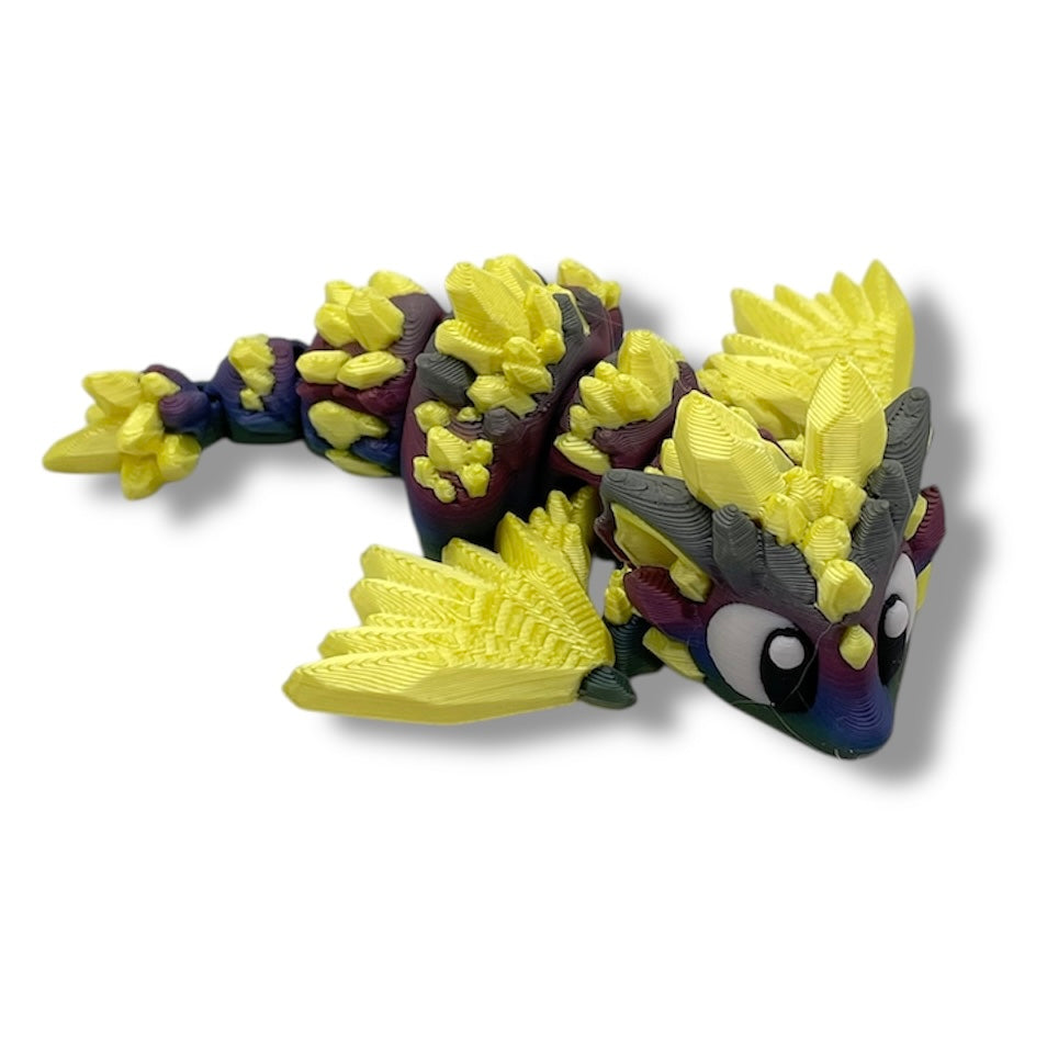 Beautiful 5" 3dGob Dragon - 3d Printed Articulated Decor – Gnarly Novelties